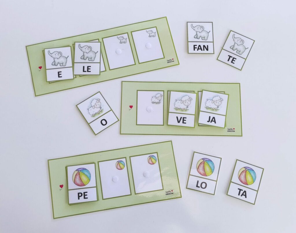 Sílabas locas – Lectoemoción